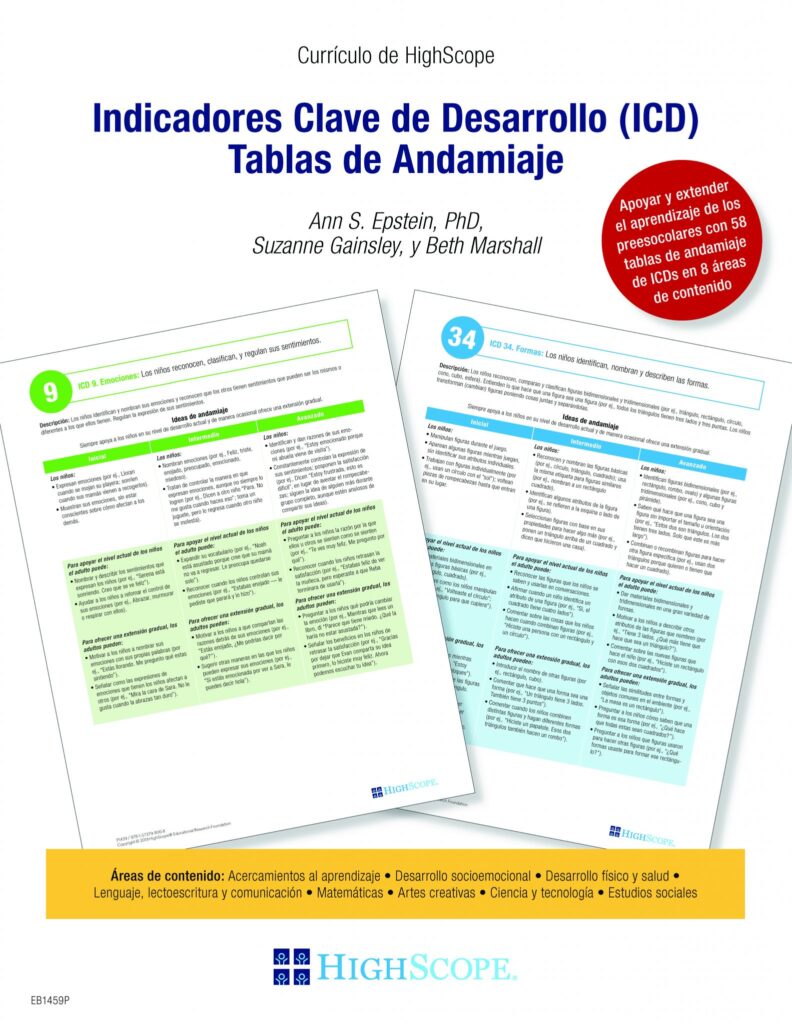 Key Developmental Indicator Scaffolding Cards Spanish ePDF - HighScope