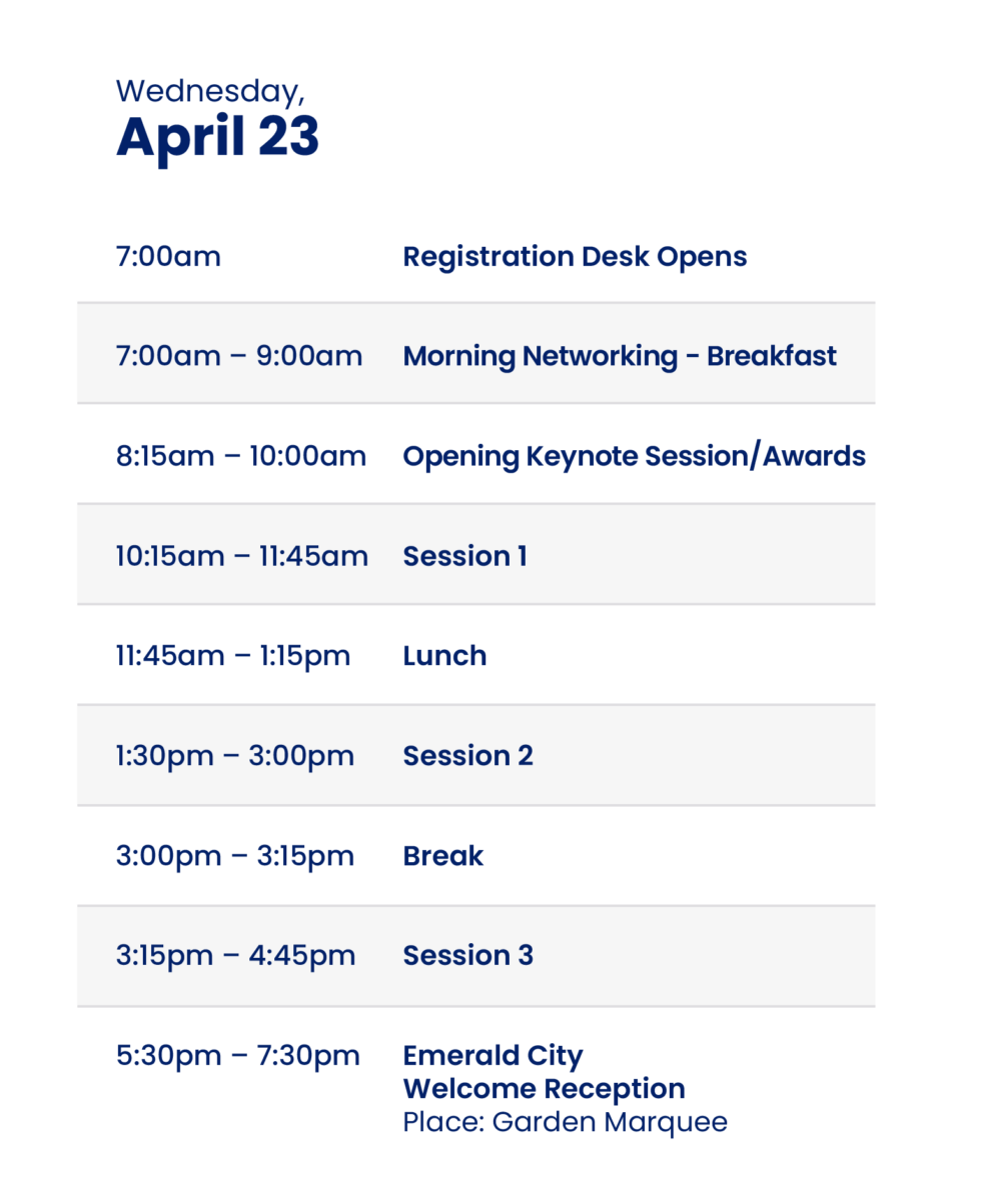 Conference - Conference Schedule - HighScope